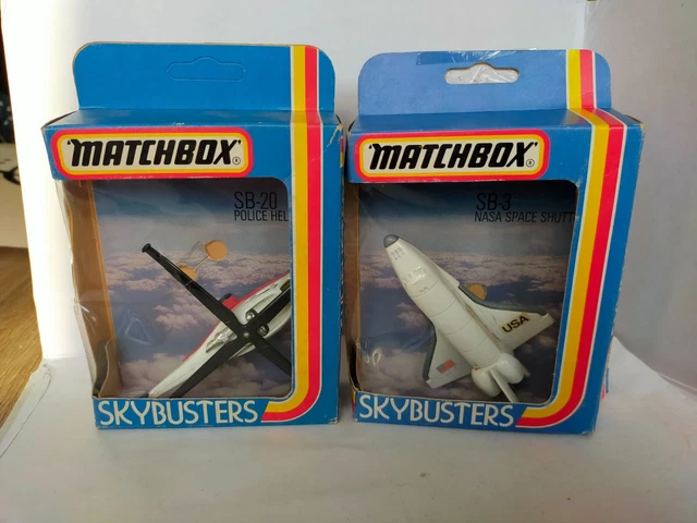 MATCHBOX SKY BUSTERS NASA and helicopter die cast carded £5.40 ...