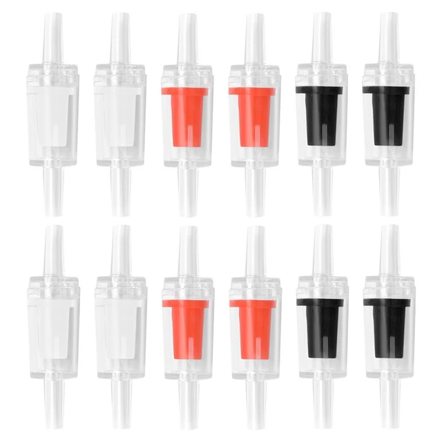 18 PCS AQUARIUM Air Pump Check Valves Plastic One Way Valve Accessories ...