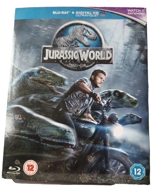 JURASSIC WORLD BLU-RAY (2015) Chris Pratt Cert 12 Used VGC Free P&P £1. ...