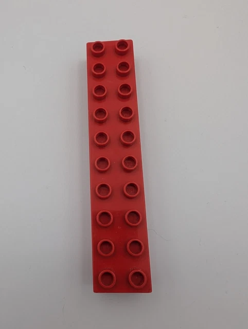 1X LEGO DUPLO Building Blocks 2x10 Red 2291 20 Brick £3.02 - PicClick UK