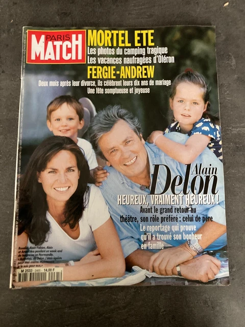 PARIS MATCH N°2465 22/08/1996 Alain Delon Donald Trump Caroline ...
