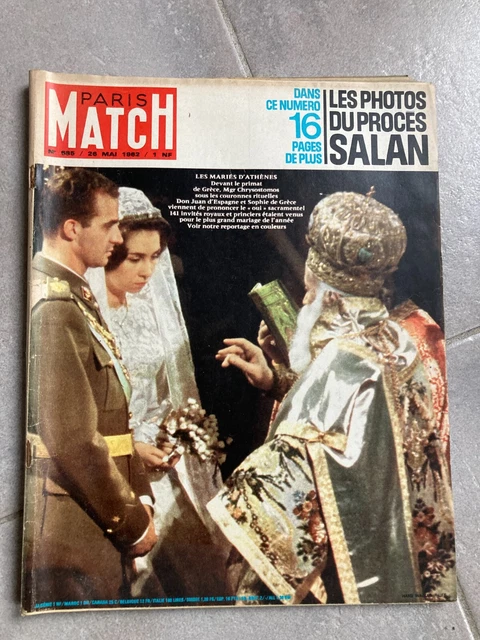 PARIS MATCH N°685 26/5/1962 Sophie de Grèce Don Juan d'Espagne Kennedy Salan K41 EUR 3,50 ...