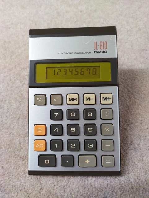 CASIO JL-180 VINTAGE 1980’s Electronic Calculator Made in JAPAN, New ...