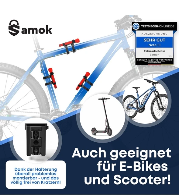 SAMOK FAHRRADSCHLOSS FALTSCHLOSS 120cm EUR 55,00 - PicClick DE