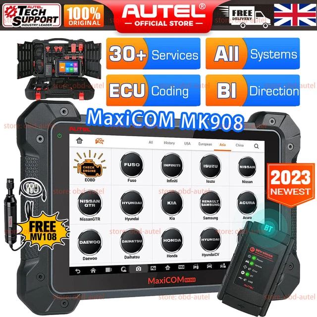 2023 AUTEL MAXISYS MK908 PK MK908 PRO Elite EU Diagnostic Scanner Key ...