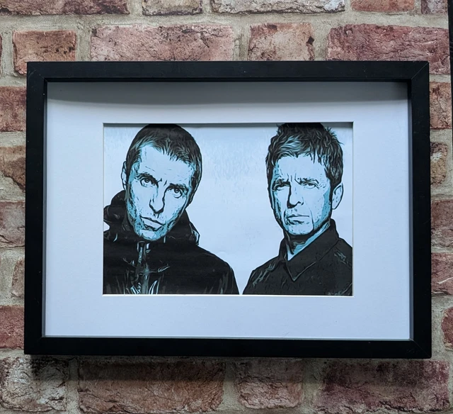 OASIS LIAM GALLAGHER Noel Gallagher 2025 Pop Art Design Print Wall Art ...