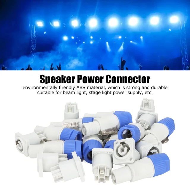 3 PIN MALE And Female Head Connectors 250V 20A Plug And Play Speaker ...