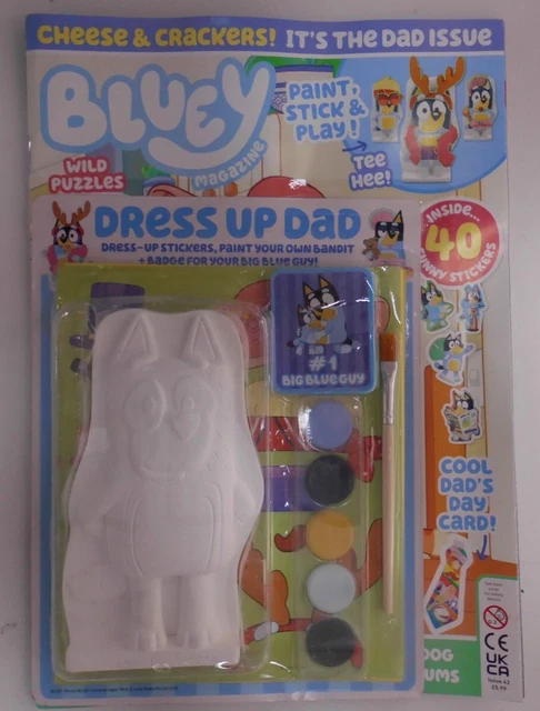 BLUEY MAGAZINE #42 2025 Stickers Stories Crafts + Dress Up Dad paint ...