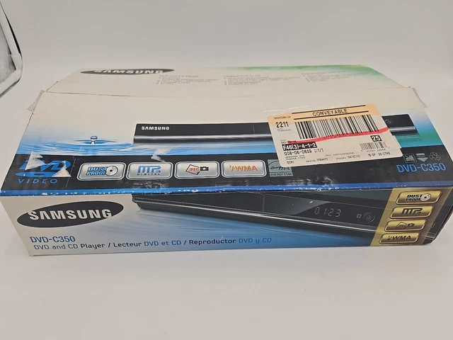 NOS BRAND NEW Samsung DVD-C350 DVD Digital Video Disc Player CD Player ...