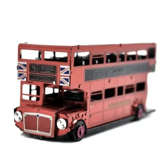 LONDON ROUTEMASTER RED Bus Full Colour 3D Self Assembly DIY Metal Model ...