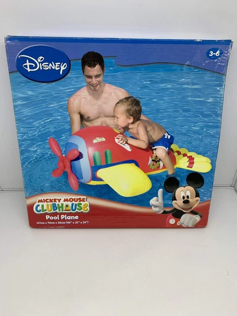 DISNEY MICKEY MOUSE Clubhouse Pool Plane Age 3-6 #91010 2009 Bestway ...