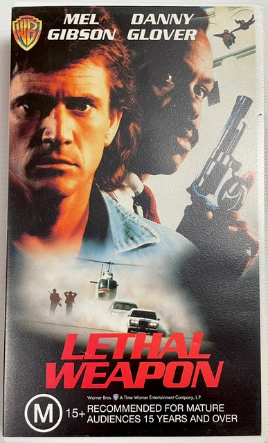LETHAL WEAPON MEL Gibson VHS Video Cassette Tape White Small Box PAL ...