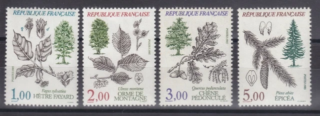 FRANCE ANNÉE 1985 Flore et Faune de France N° 2384** au N° 2387**réf ...
