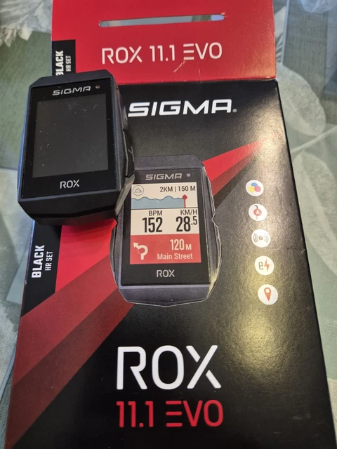 SIGMA ROX 11.1EVO Black GPS Fahrradcomputer mit 150 Funktionen E-Bike ...