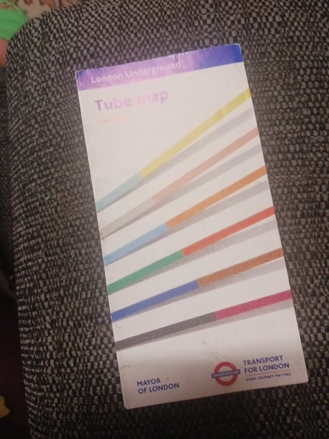 LONDON UNDERGROUND Tube Map. (. 2016. January. ) £1.75 - PicClick UK