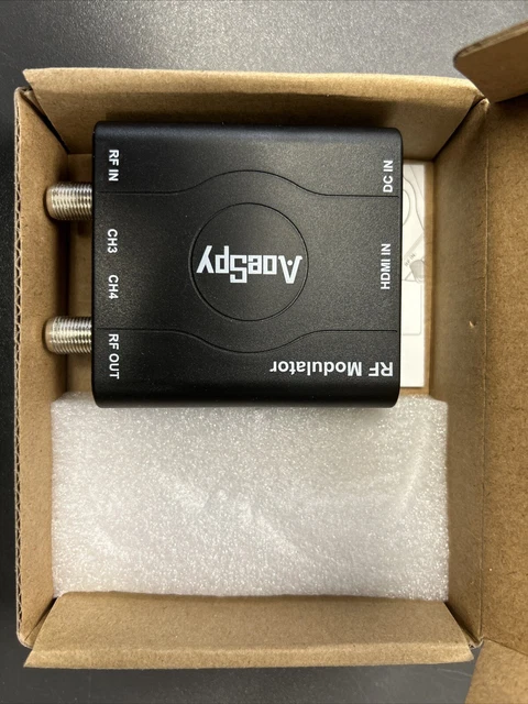 RF MODULATOR AV to RF Converter NTSC CH3/CH4 Channels Video Input $8.99 ...