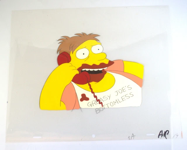 SIMPSONS PRODUCTION CELS, Barney Gumble £136.66 - PicClick UK