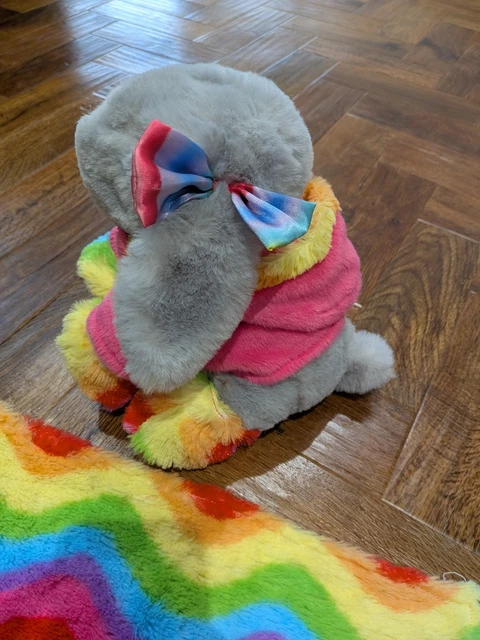 BRIGHT PAWS SUPER Soft Toy Grey Bunny Rabbit - Coco £7.59 - PicClick UK