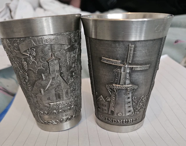 ZINN VINTAGE PEWTER Becker Stuttgart German Wine Cup £19.44 - PicClick UK