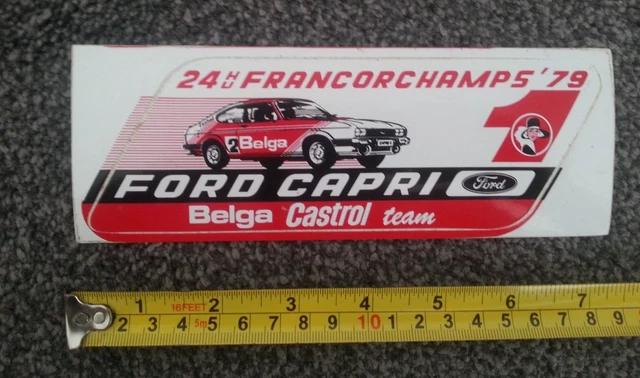 FORD CAPRI BELGA FRANCORCHAMPS Castrol 1979 - Original STICKER ...