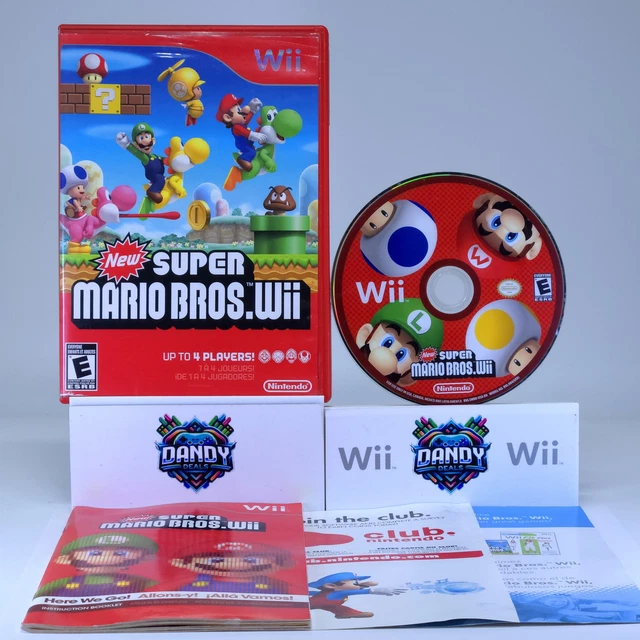 NEW SUPER MARIO Bros. Wii CIB W/ Manual - Tested - Wii £22.25 - PicClick UK