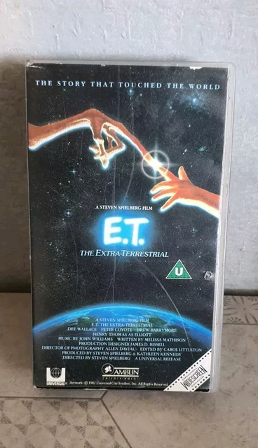E.T. THE EXTRA-TERRESTRIAL 1982 VHS Video Movie Original Widescreen ...