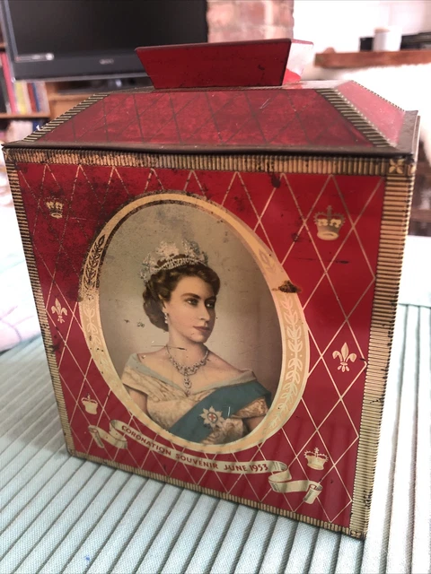 BILSLAND BROTHERS LTD. Biscuit Tin Coronation Souvenir June 1953 £9.99 ...