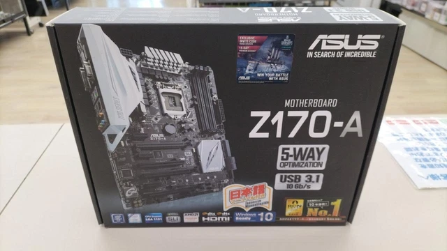 ASUS Z170-A /AR Intel Motherboard Z170 1151 socket ATX USB3.1 DDR4 Hdmi Dvi VGA £110.07 ...
