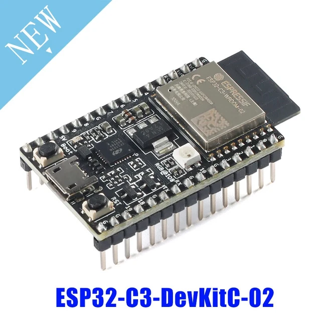 ESP32-C3-DEVKITC-02 EQUIPPED WITH ESP32-C3-WROOM-02 Module by Espressif ...