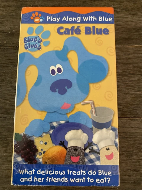 BLUES CLUES CAFE Blue VHS 2001 Nickelodeon Math Restaurant Vocabulary ...