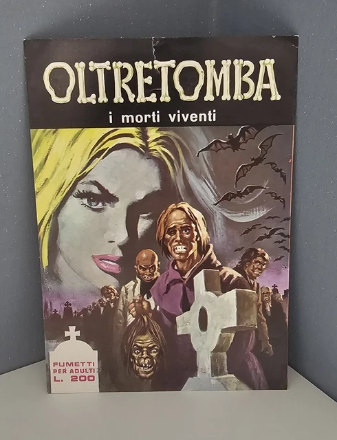 OLTRETOMBA RARA CARTOLINA/VOLANTINO pubblicitario gadget Ediperiodici ...