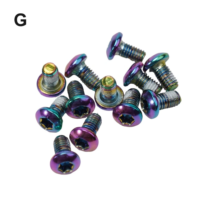 M5 T25 TORX Head Bolt Set for Disc Brakes 12PCS Designed for Road Bikes ...