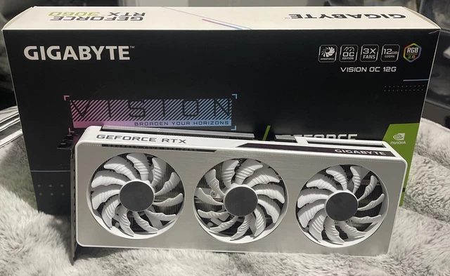 GIGABYTE GEFORCE RTX 3060 VISION OC 12GB GDDR6 Graphics Card Nvidia Rev ...