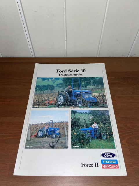 BROCHURE PROSPEKT PROSPECTUS TRACTEUR FORD ETROIT SERIE 10 tractor-traktor-fendt EUR 9,99 ...