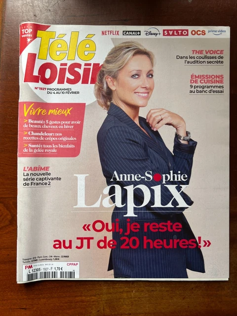 TÉLÉ LOISIRS 4/02/2023; Anne Sophie Lapix/ The Voice/ Demain nous appartient EUR 3,70 - PicClick FR
