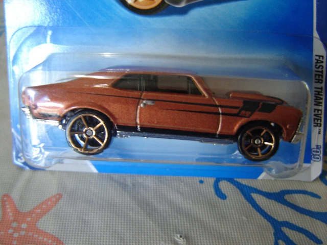 HOT WHEELS FASTER Than Ever '09 Bronze Chevy Nova 502 1:64 #P2456 $10. ...