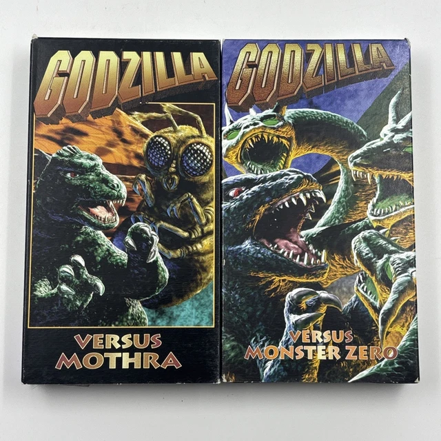 GODZILLA VERSUS MONSTER Zero Versus Mothra VHS Horror Sci-Fi Kaiju Set ...