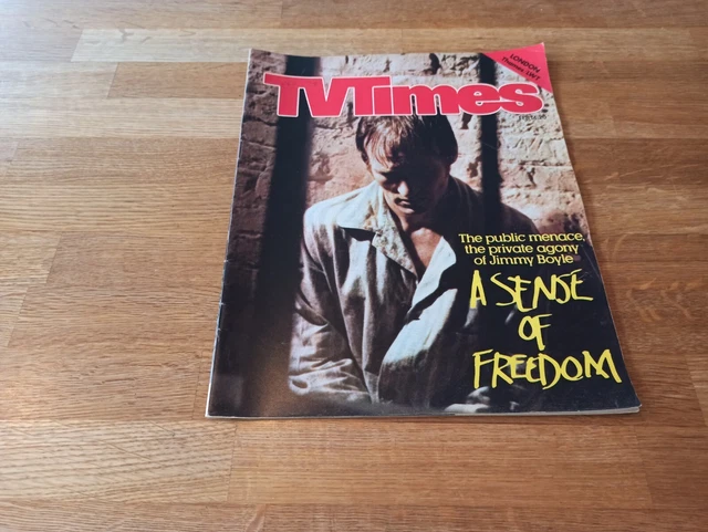 TV TIMES MAGAZINE 1981 February 14-20 David Hayman cover 1 page missing ...