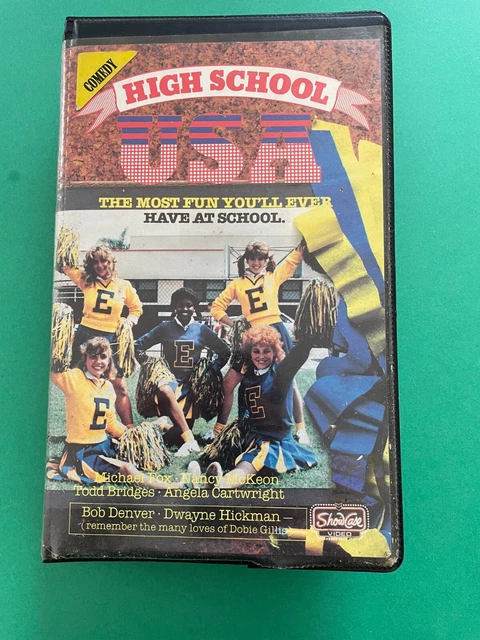 HIGH SCHOOL USA Vhs Cassette...australian Version Michael J Fox, Comedy ...