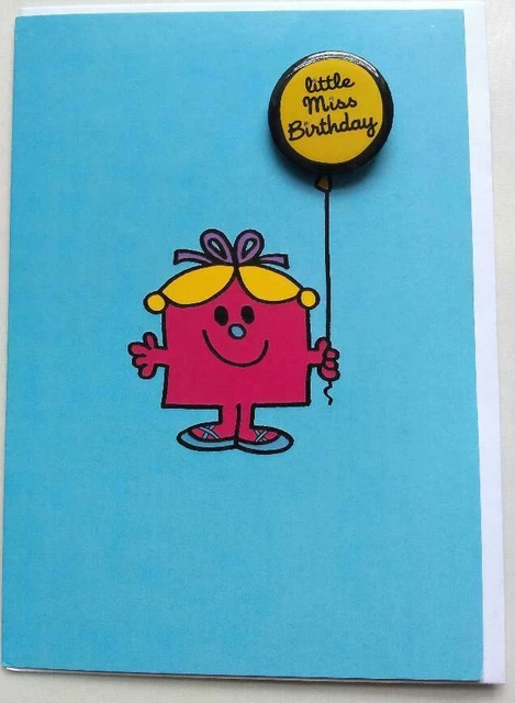 MR MEN - Little Miss Birthday Card - Little Miss Birthday card with ...