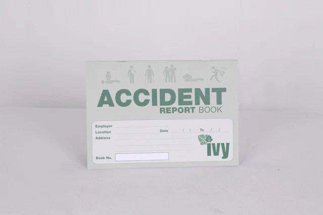 ACCIDENT REPORT BOOK- first aid injury recored £3.99 - PicClick UK