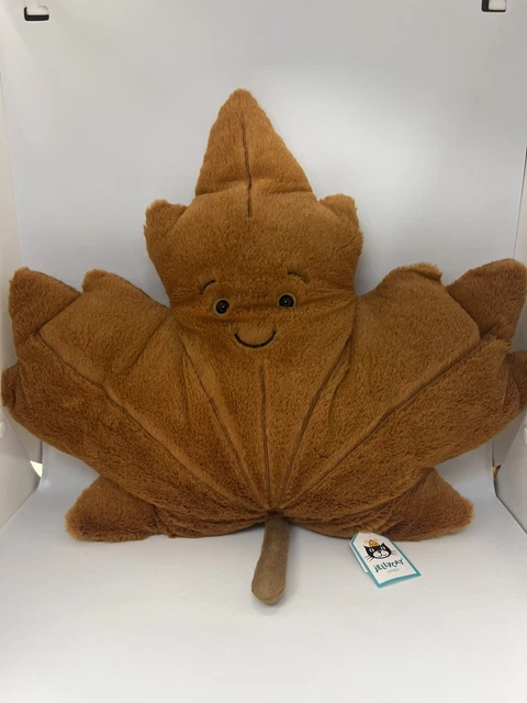 JELLYCAT - RARE/RETIRED- Large woodland maple leaf -BNWT £99.99 ...