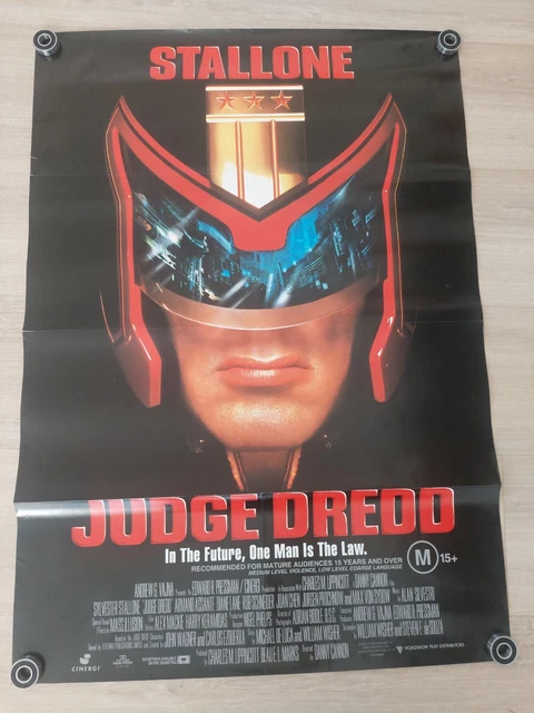 JUDGE DREDD 1995 Original One Sheet Rolled Movie Poster Australian ...