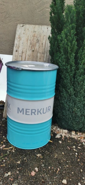 METALLFASS 200L MIT Deckel Blechfass Stahlfass Ölfass Feuertonne Fass ...