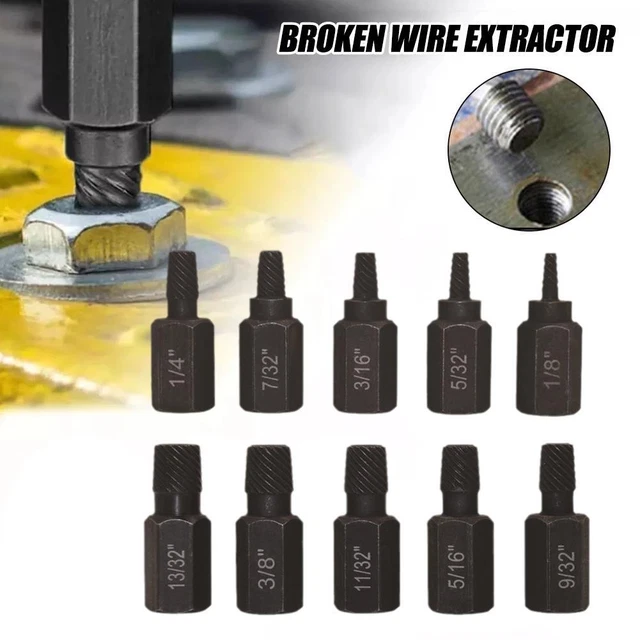 BROKEN HEAD BOLT Screw Cap Extractor,Bolt Extractor Kit Bolt Extractor ...