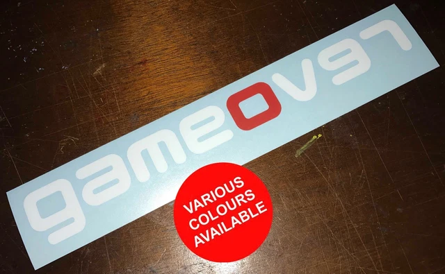 GAME OVER STICKER Decal REVO GAMEOVER £3.00 - PicClick UK