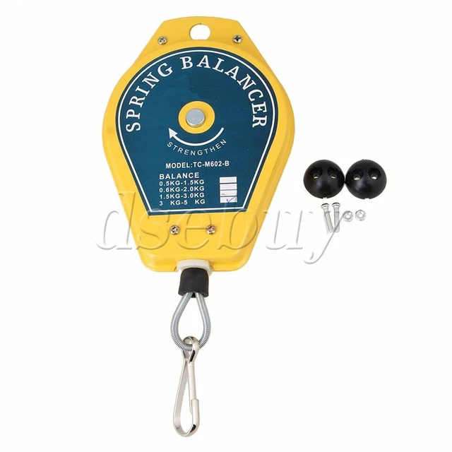 RETRACTABLE SPRING BALANCER Tool Fixtures Holder Hanging Balancer 3-5kg ...