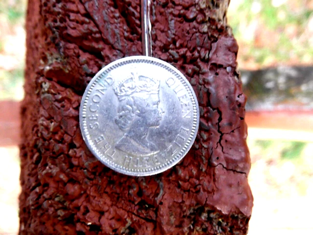 1965 QUEEN ELIZABETH Caribbean Eastern Group Coin Rare British 25 Cent ...