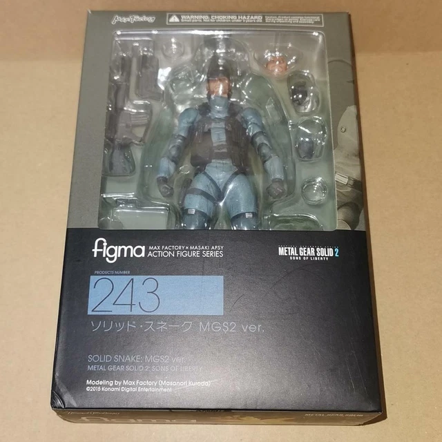 FIGURINE SOLID SNAKE Figma Metal Gear Solid 2 Sons of Liberty MGS2 Max ...