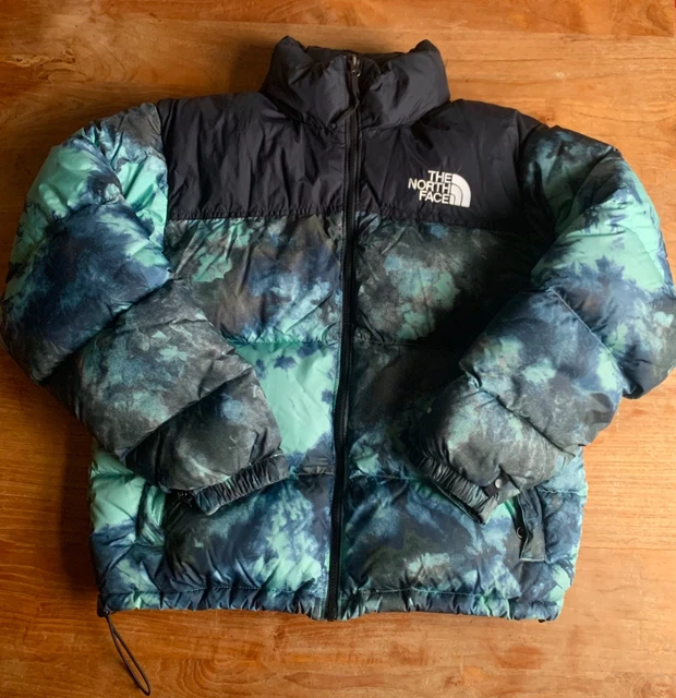 THE NORTH FACE 1996 Retro Nuptse Puffer Jacket Wasabi Ice Dye, Size M £ ...